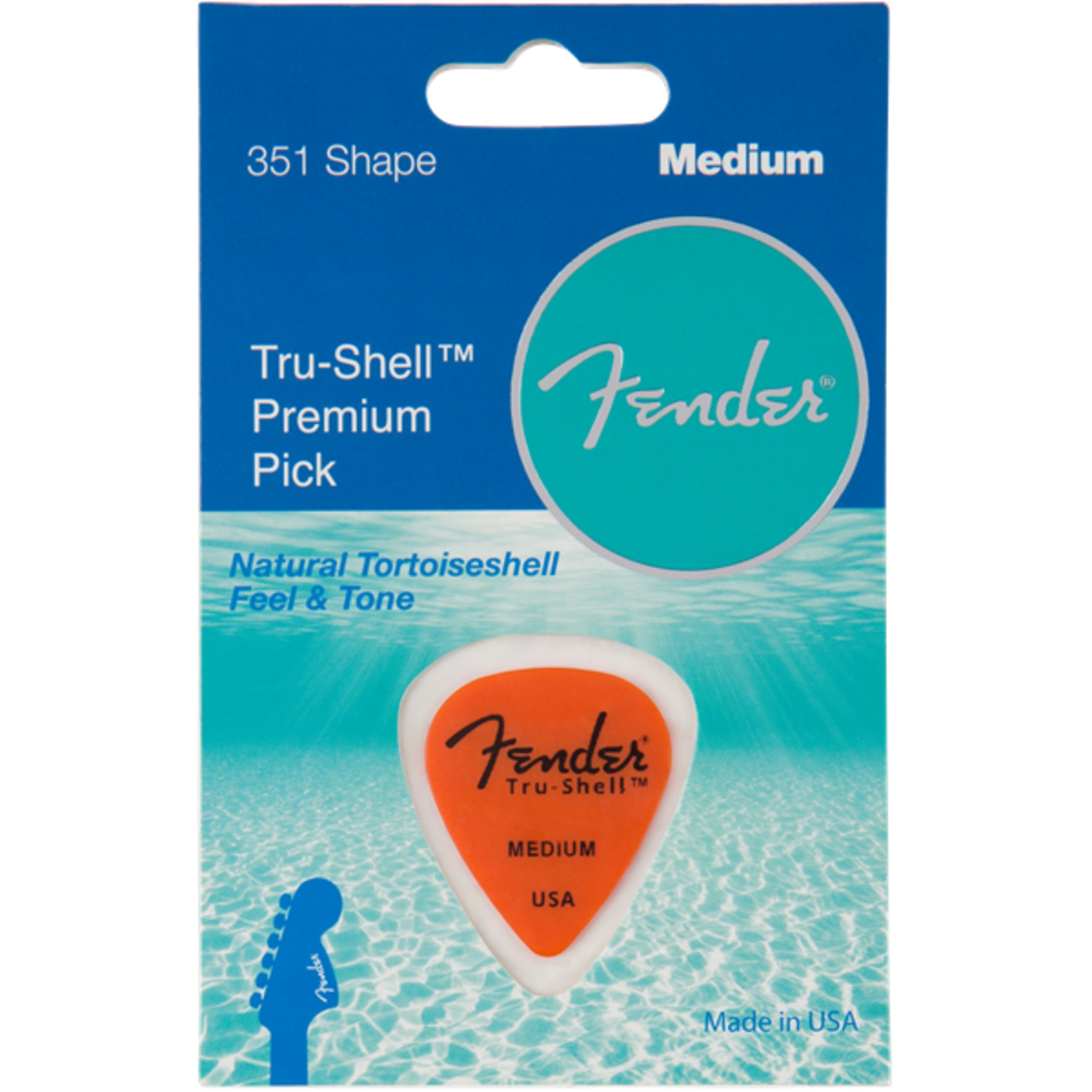 Fender Plektrum, Pick 351 Tru-Shell medium - Plektrum