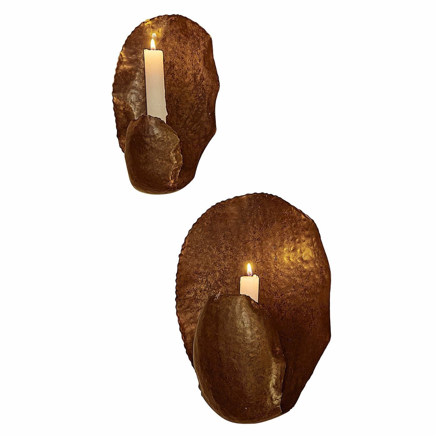 Mirabeau Wandkerzenhalter Wandkerzenhalter 2er Set Wamélie Antikbraun