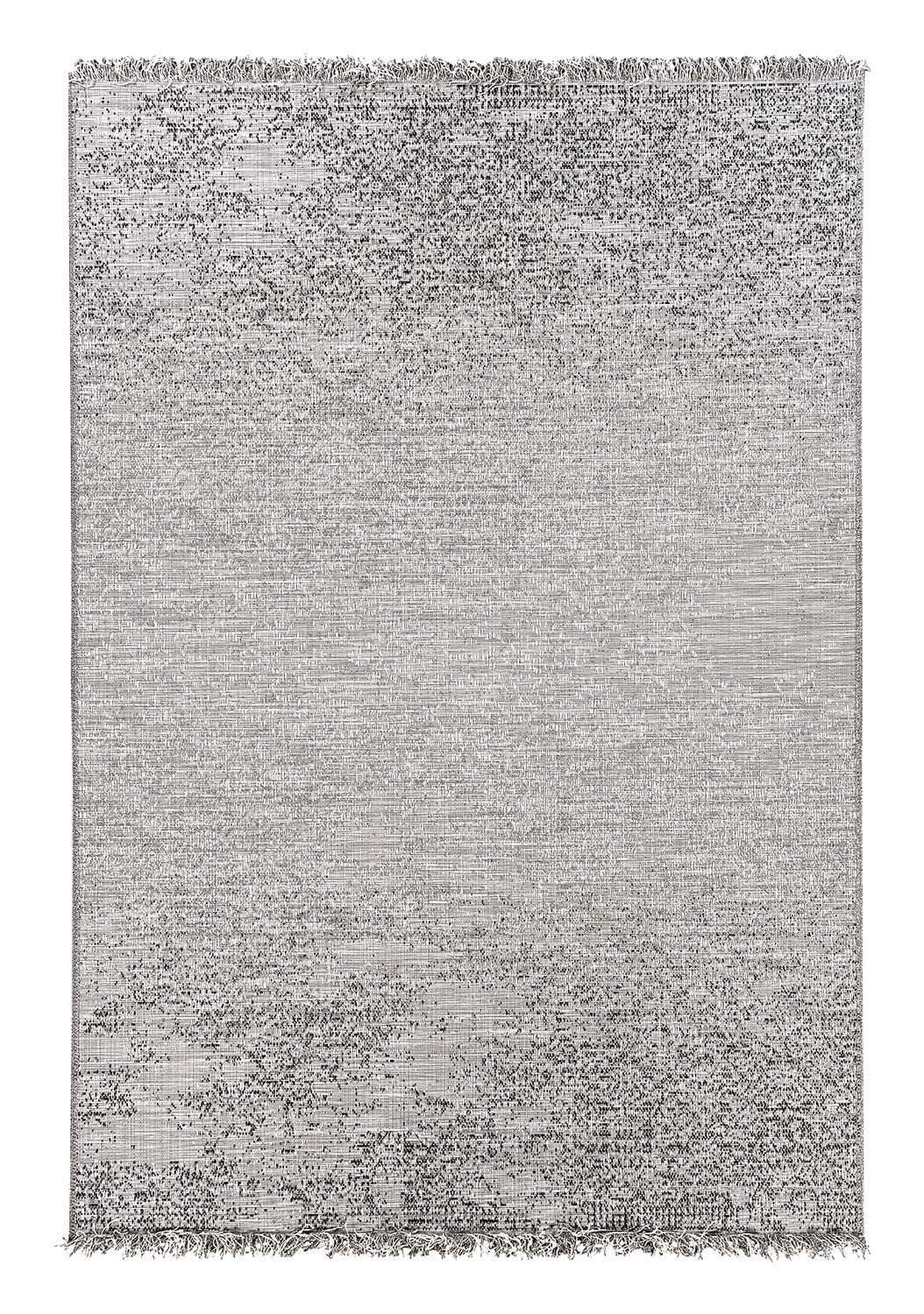 Outdoorteppich Tweed Grau Kunstfaser 160 X 230 Cm Rechteckig