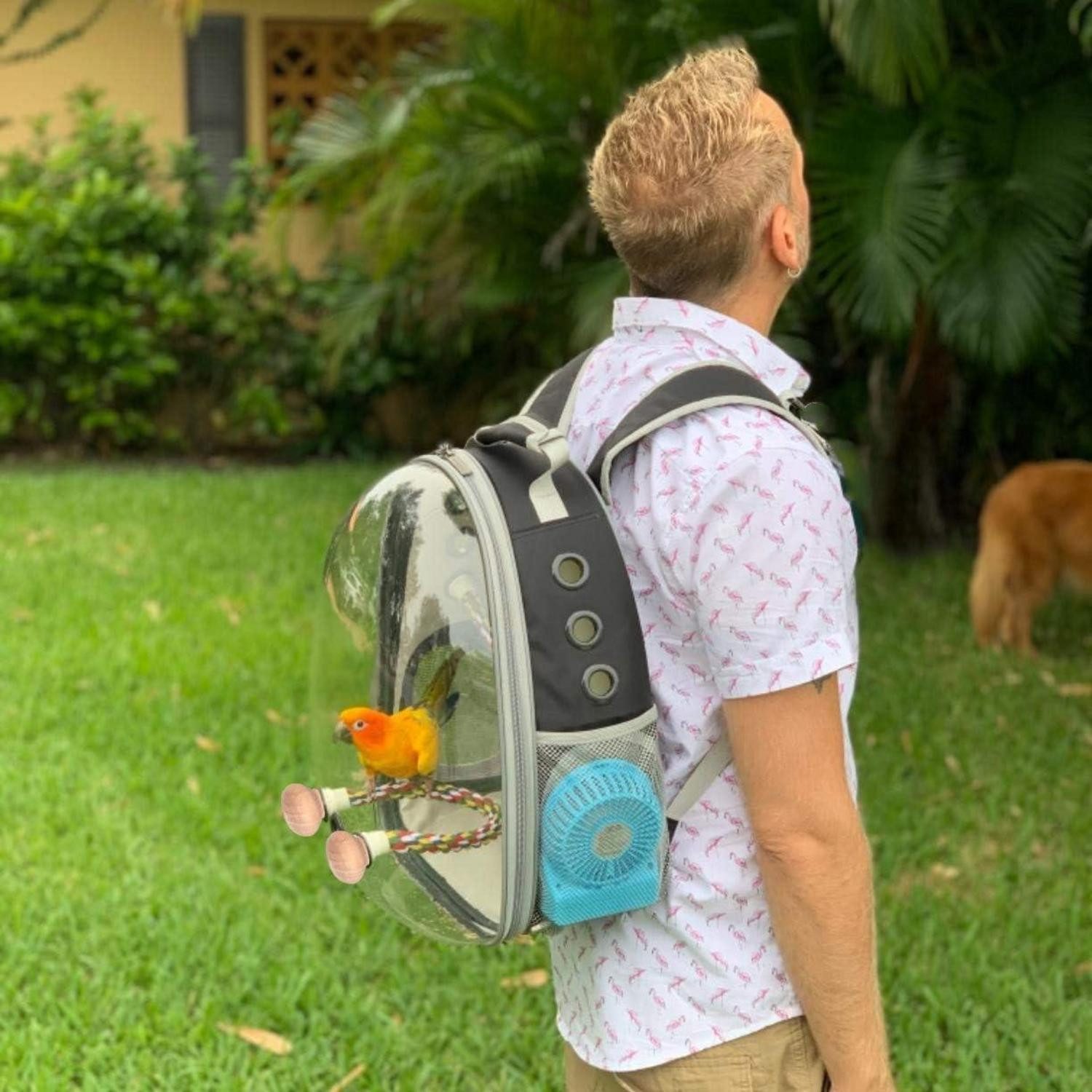 LuxusKollektion Tiertransporttasche Rucksack Bird Carrier Bubble ...