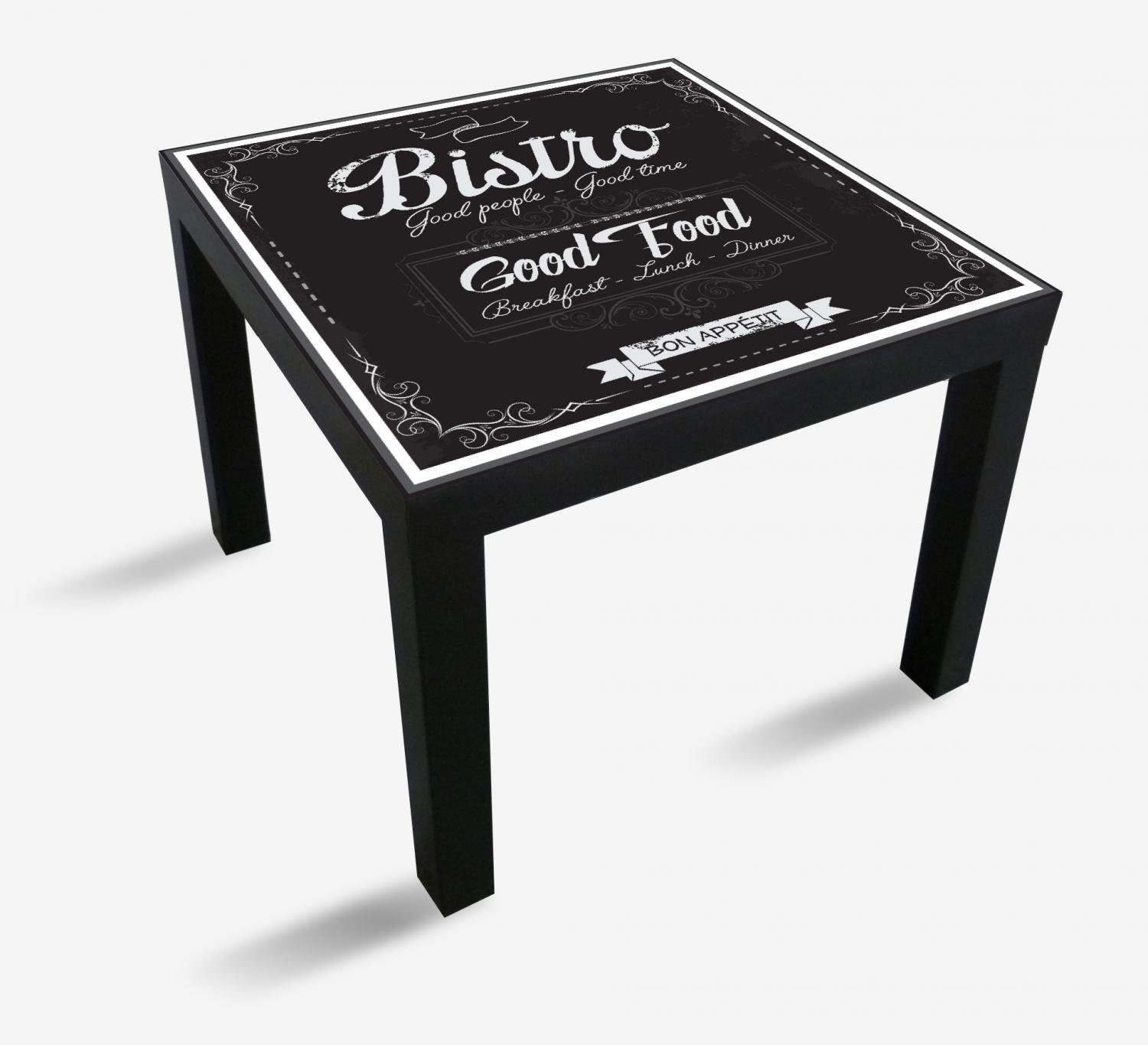 Wallario Möbelfolie Bistro Design In Schwarz Weiß Made In Germany