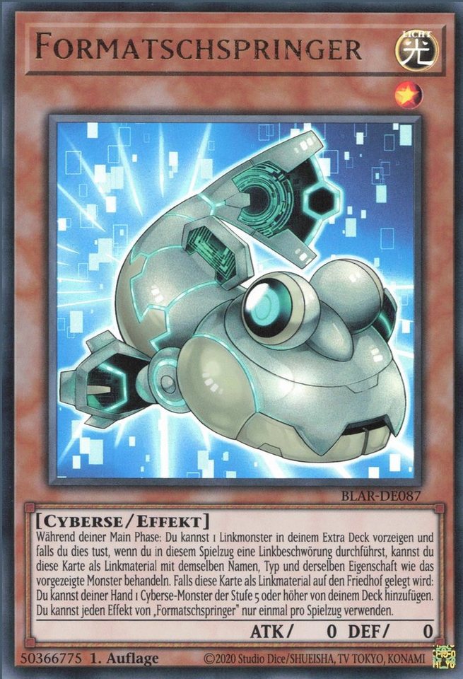 Recollectibles Sammelkarte Yugioh Karte Formatschspringer Deutsch Yu
