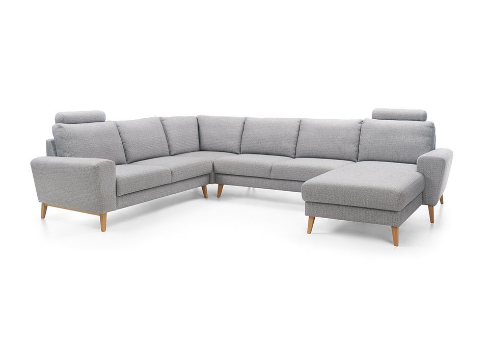 JVmoebel Ecksofa, Ecksofa U-form Schlaffunktion Wohnlandschaft Sofa ...