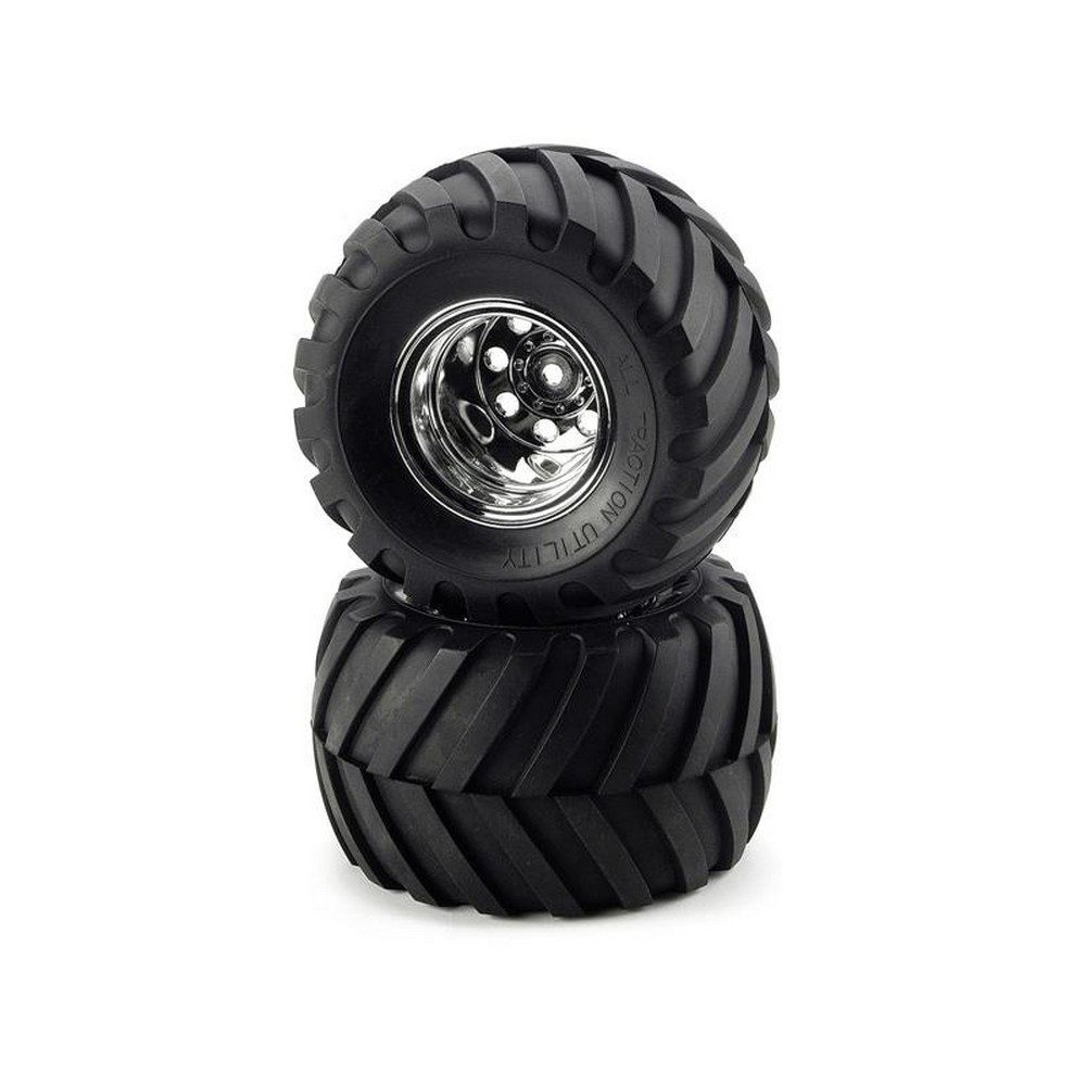 Tamiya Modellbausatz Räder (2) Chrom hinten Wild W