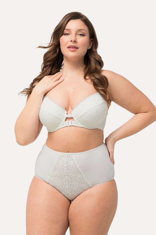 Ulla Popken Slip Maxislip Spitzen Einsatz High Waist