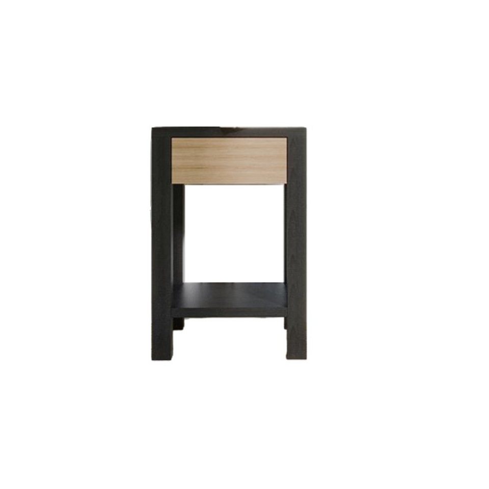 Woodek Design Nachttisch Tommy Hochwertige Holz Nachtkonsole Mit Regal