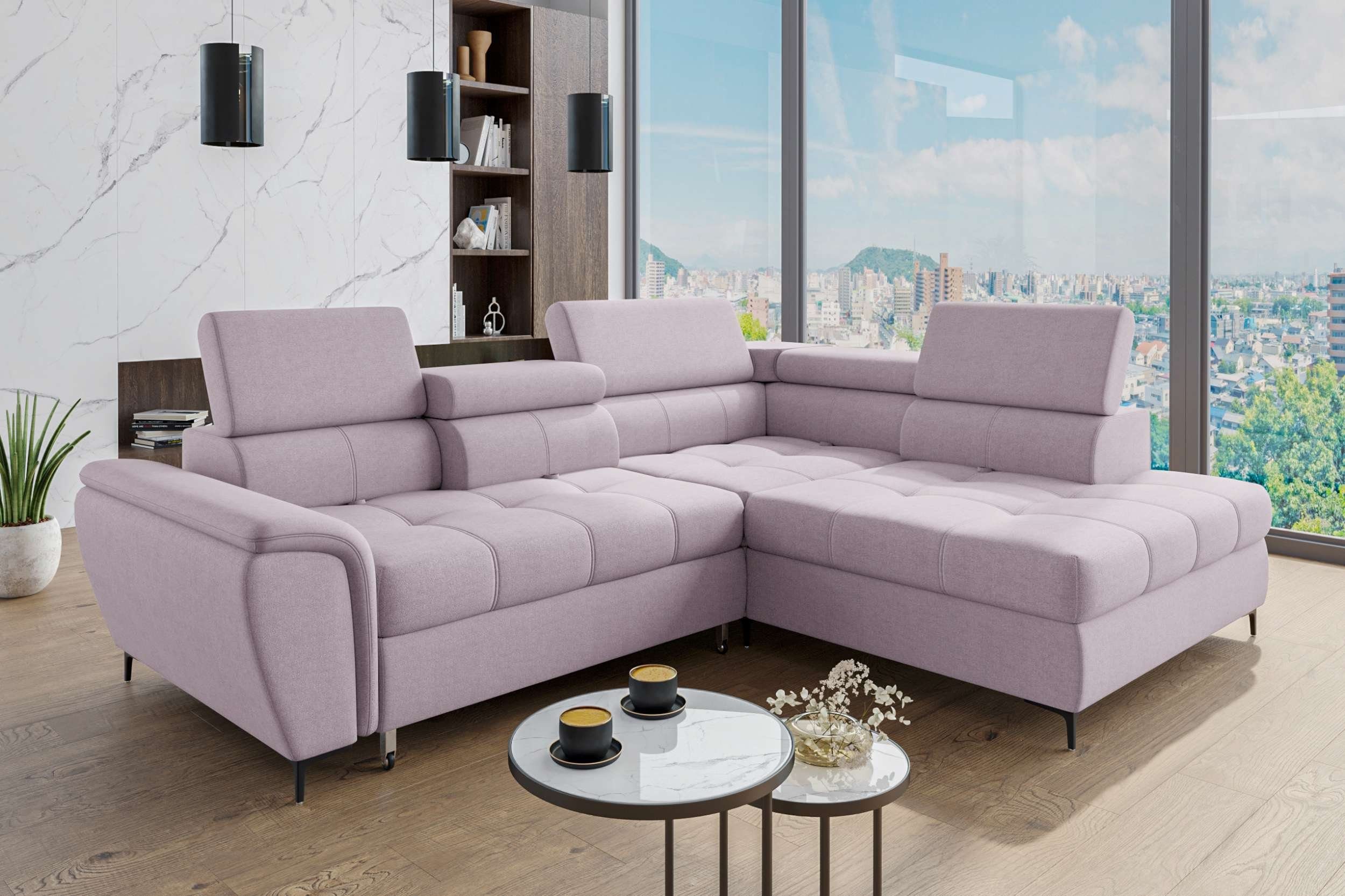 Stylefy Ecksofa Xander, L-Form, Eckcouch, Sitztiefenverstellung