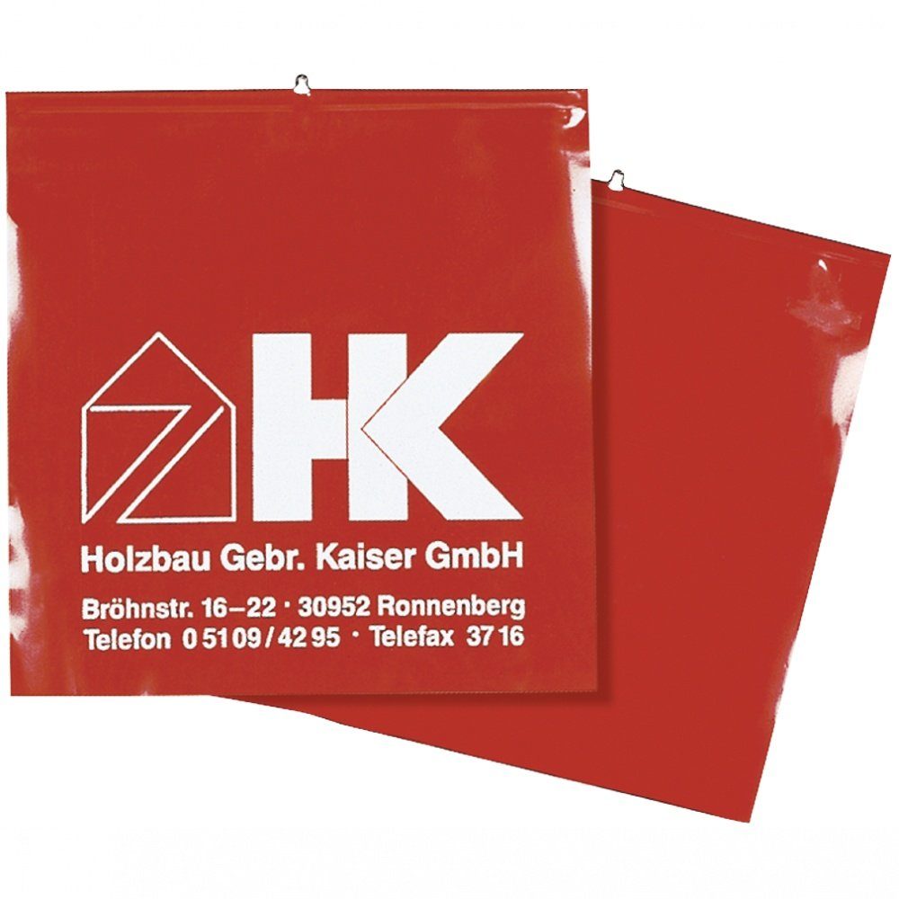 König Werbeanlagen Hinweisschild 250 St, Warnflaggen rot nach StVO für überhängende Lasten ...