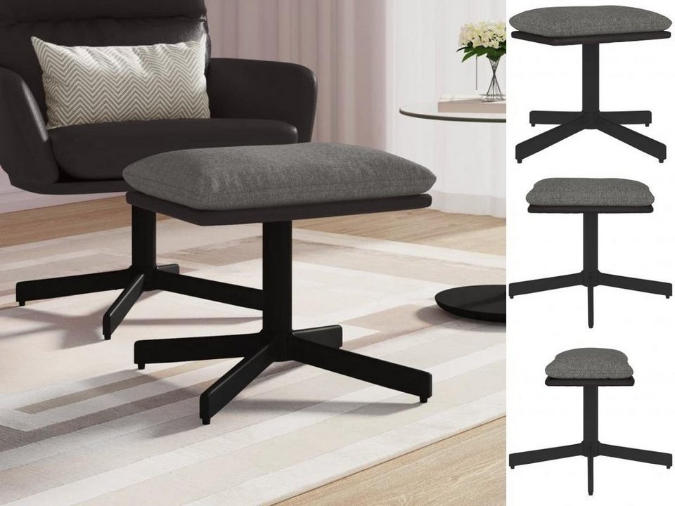 Vidaxl Fußhocker Fußhocker Fußablage Polsterhocker Sitzhocker Hellgrau