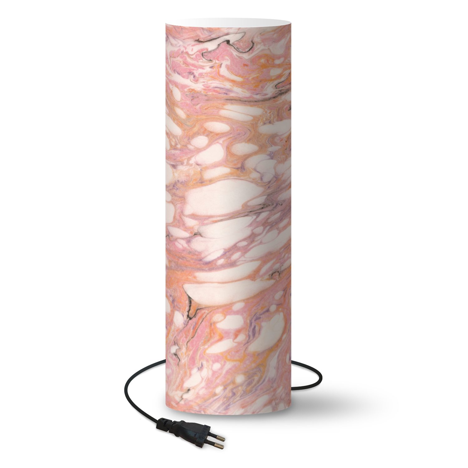 Muchowow Tischleuchte Marmor Rosa Seifenblasen Led Wechselbar
