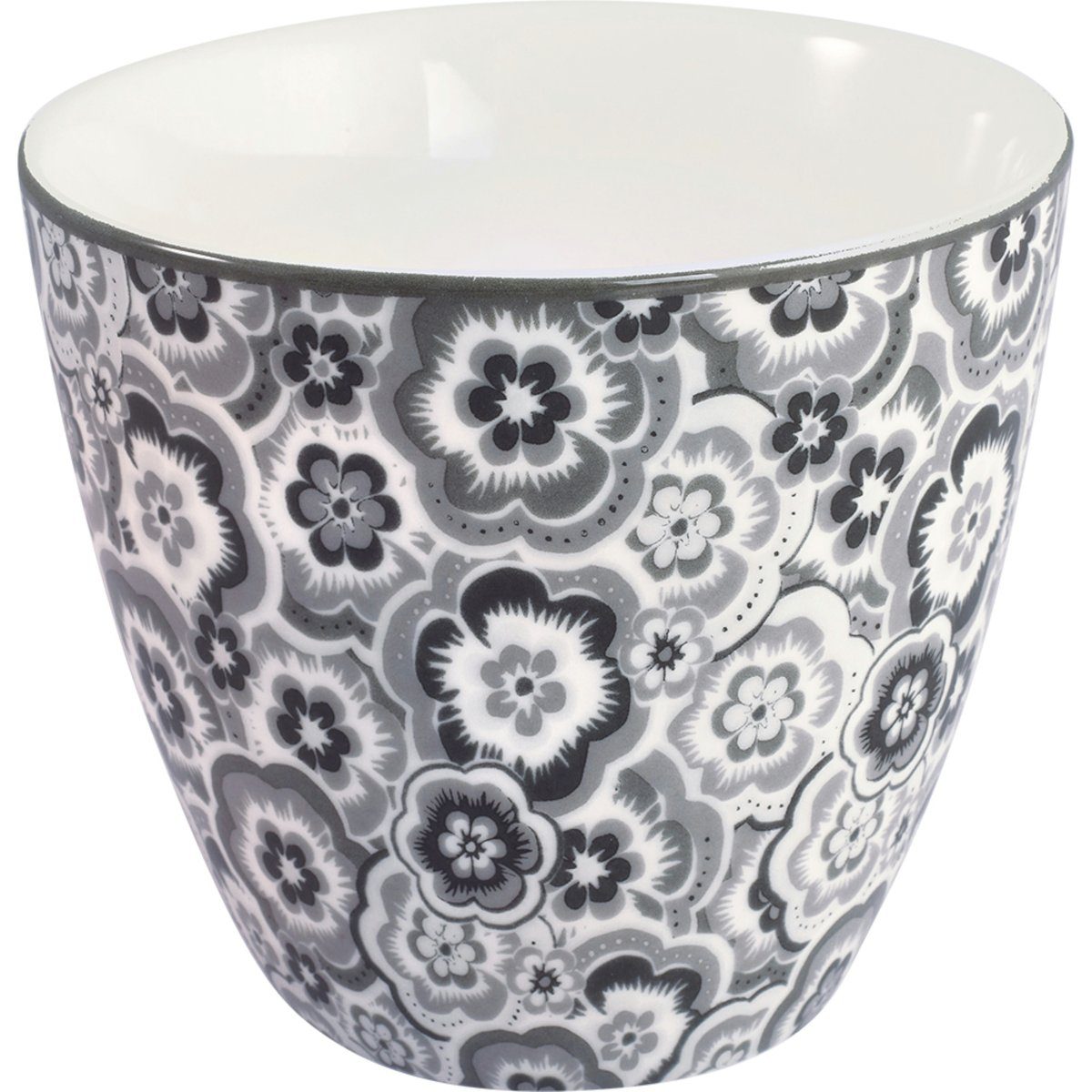 Greengate Becher Selma Latte Cup grau 0,35l, Steingut, Selma Latte Cup ...