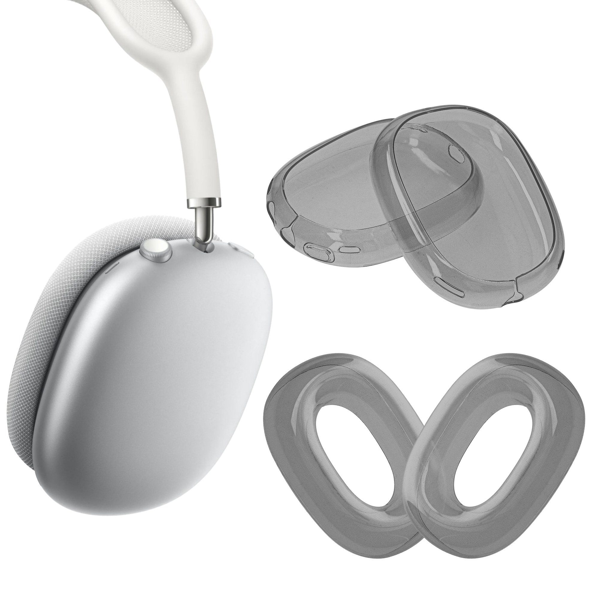 Kwmobile Kopfhörer Schutzhülle 2in1 Set Hülle Für Apple Airpods Max