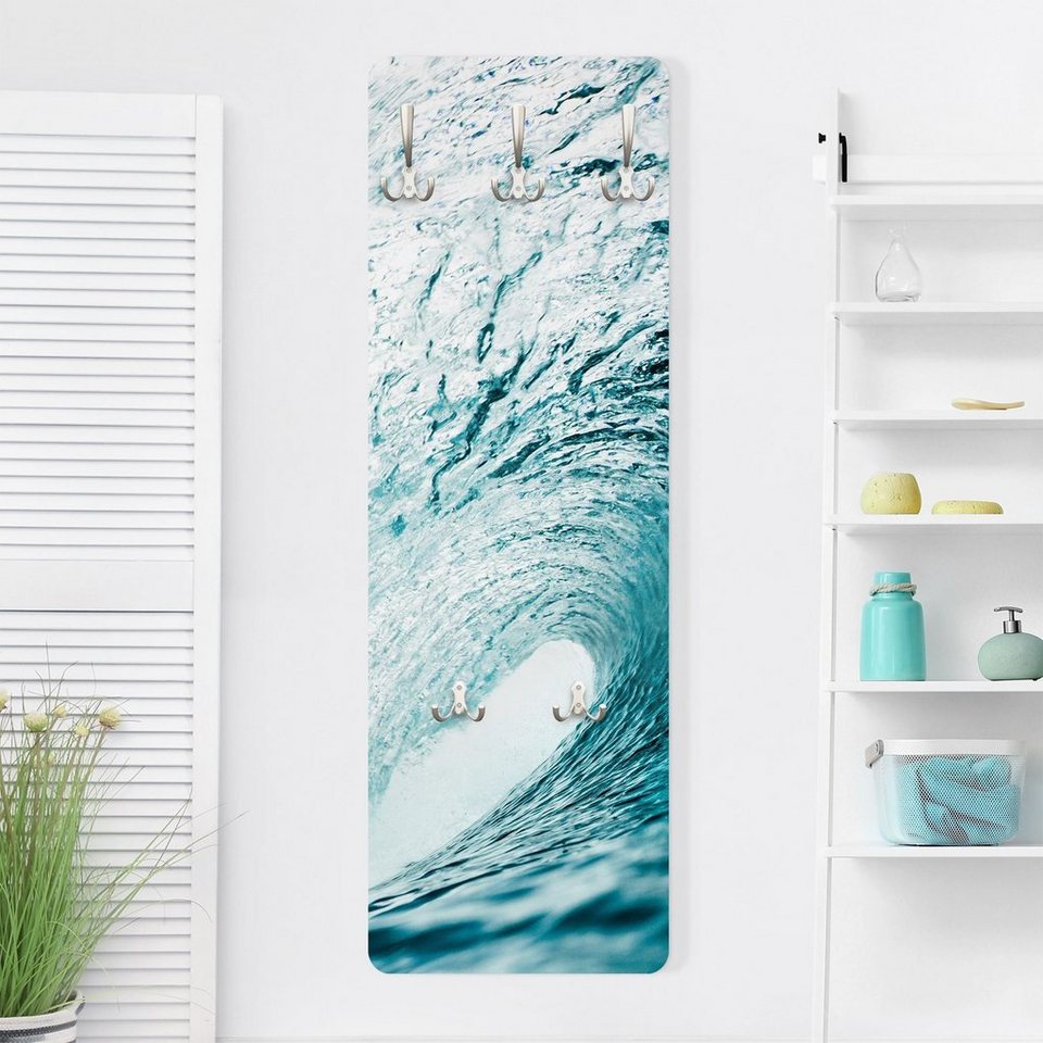 Bilderdepot24 Garderobenpaneel Blau Natur Sport Strand Meer Im Tunnel