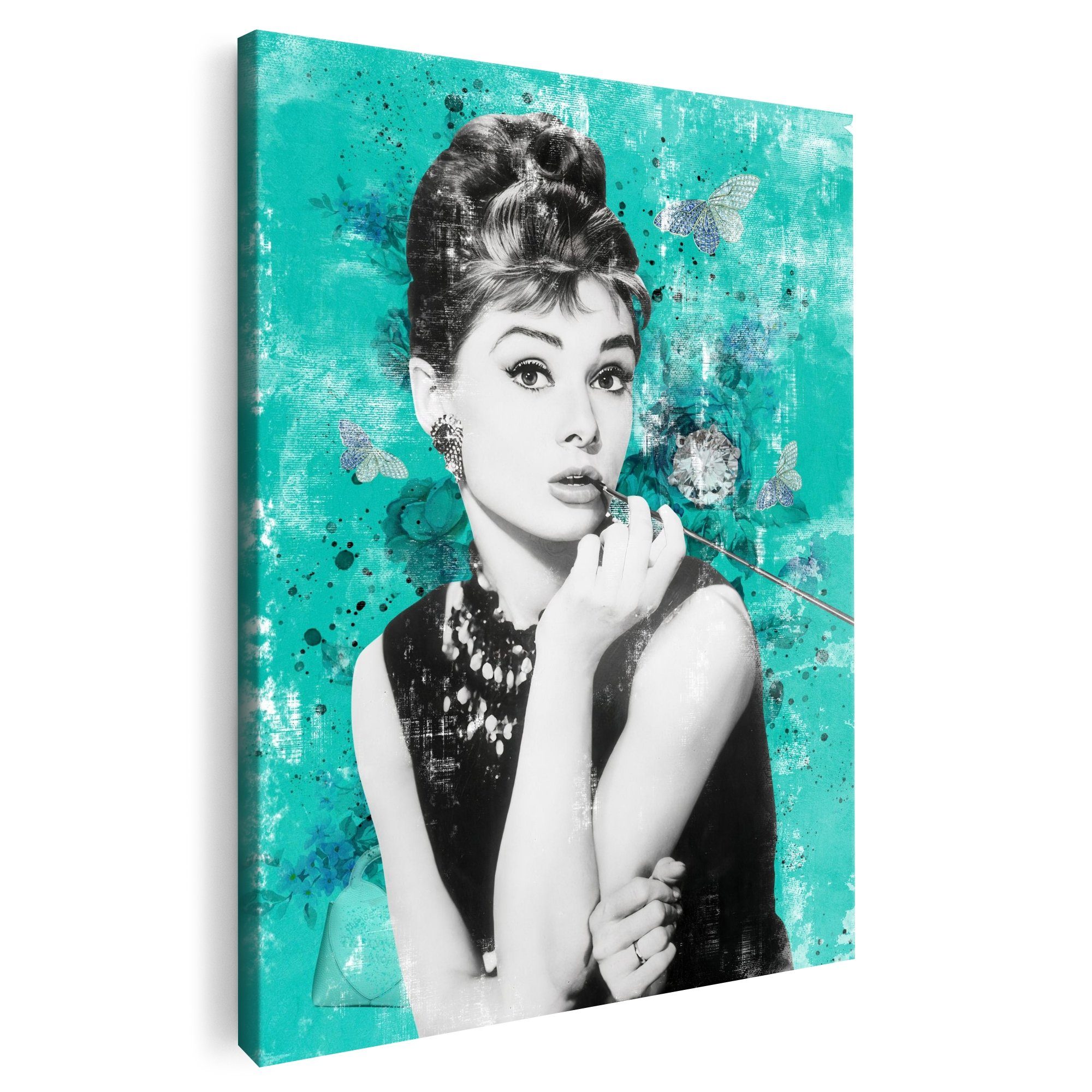 Artmazing Leinwandbild Breakfast at Tiffanys, XXL Leinwand 120x80, Poster & Kunstdrucke, Audrey ...