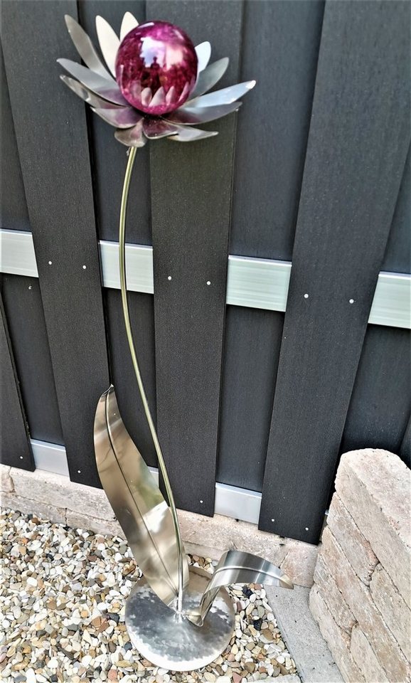 Jürgen Bocker Gartenambiente Gartenstecker Blume Palermo Edelstahl