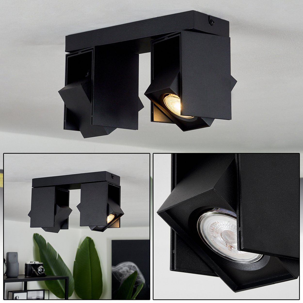 Hofstein Deckenleuchte Meano Moderne Deckenlampe Aus Metall In