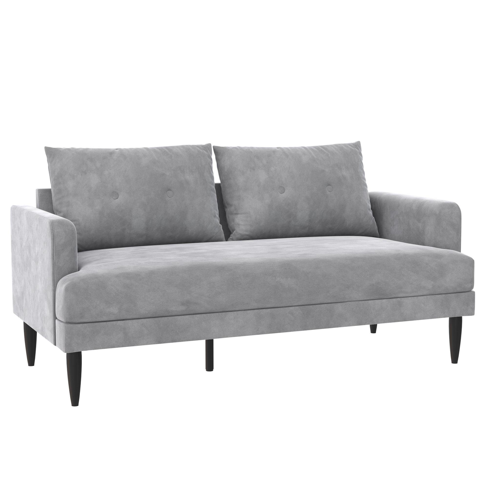 Loft24 Sofa Bailey Couch 2 Sitzer Bezug In Samtoptik Metallbeine