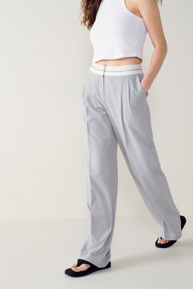 Next Stoffhose Hose Mit Weitem Bein Und Rückwärtigem Bund 1 Tlg
