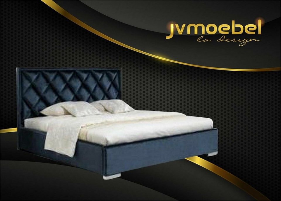Jvmoebel Bett Designer Bett Textil Schlafzimmer Design Möbel Luxus