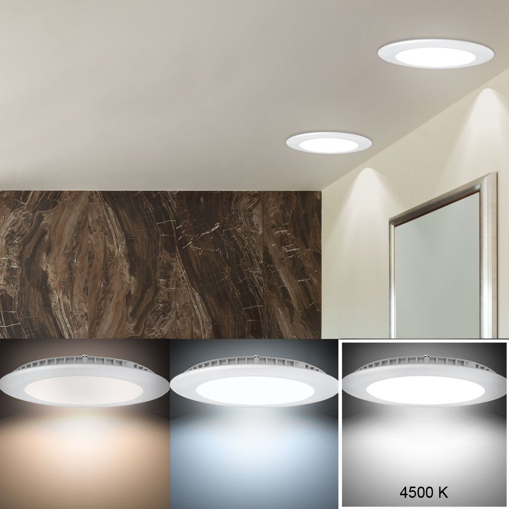 Etc Shop Led Panel 2er Set Led 18 Watt Einbau Wand Leuchten Weiß Ess