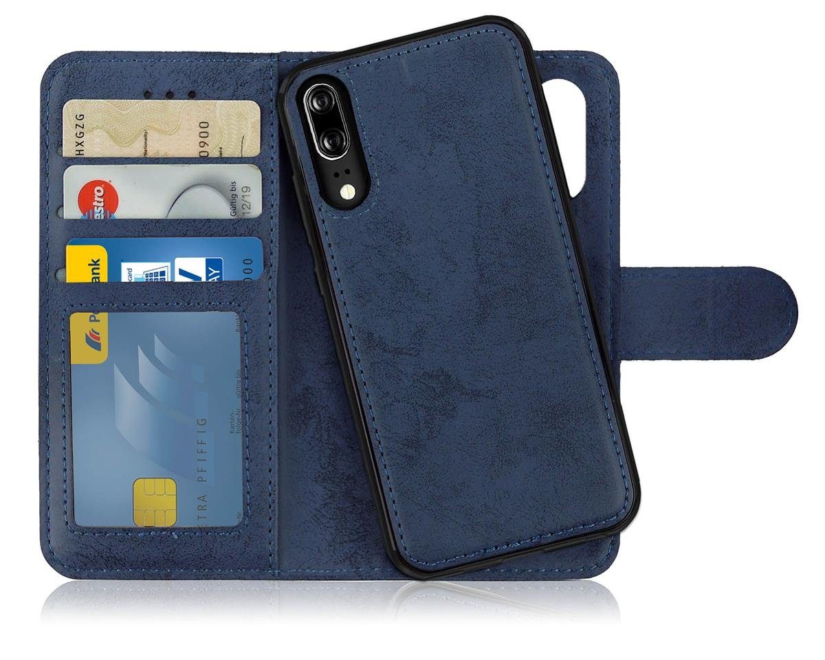 Mygadget Handyhülle Flip Case Magnetische Hülle Kunstleder Klapphülle