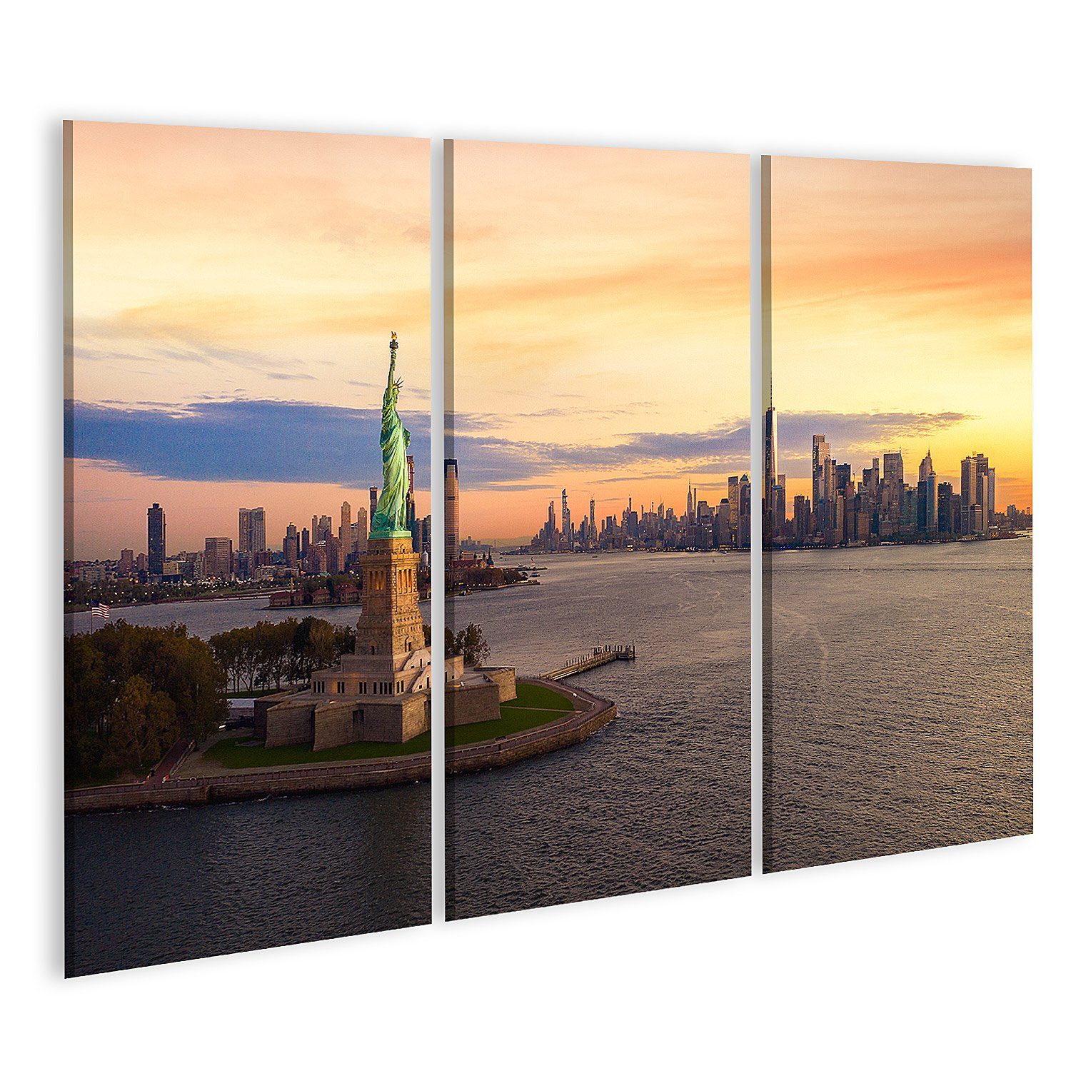 Islandburner Leinwandbild Bild Auf Leinwand Freiheitsstatue In New York