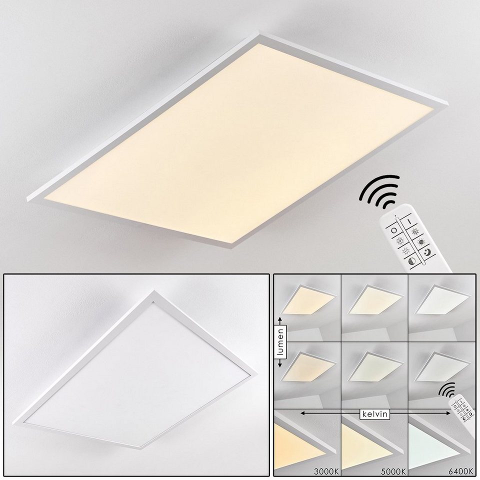 Hofstein Panel Vacil Led Panel Dimmbare Aus Aluminiumin Weiß 40 Watt