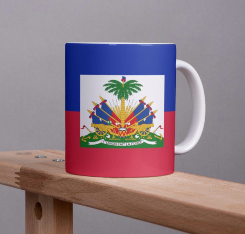 Tinisu Tasse Haiti Tasse Flagge Pot Kaffeetasse National Becher Kaffee