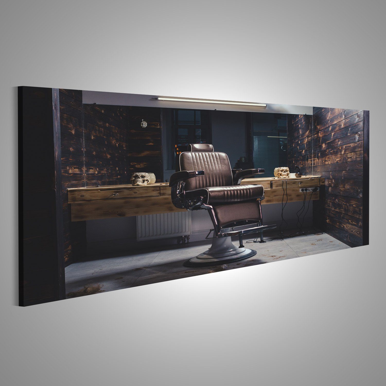 islandburner Leinwandbild »Bild auf Leinwand Stilvolle Weinlese Frisierstuhl Wandbild ...