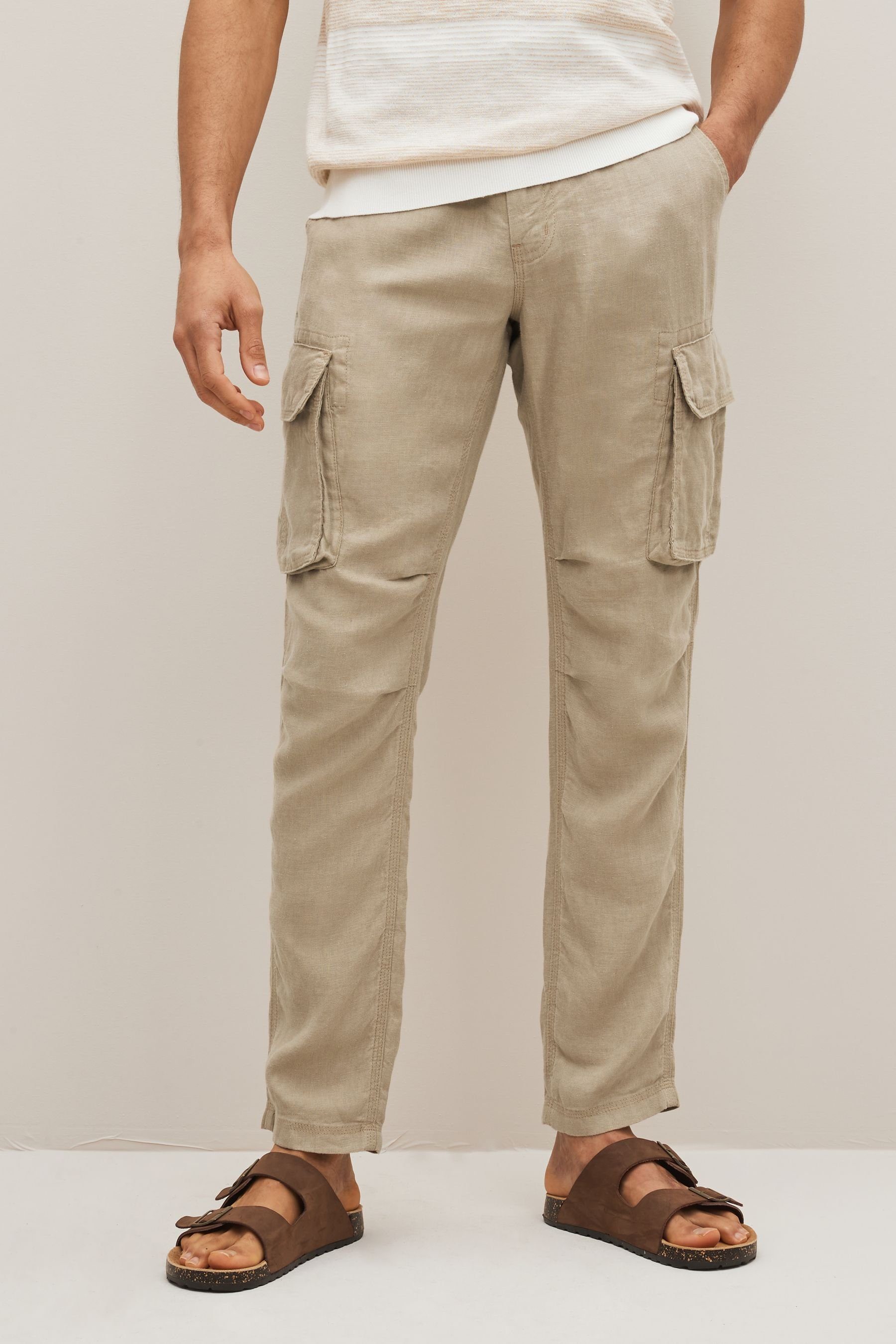 Next Cargohose Cargohose Aus Reinem Leinen 1 Tlg