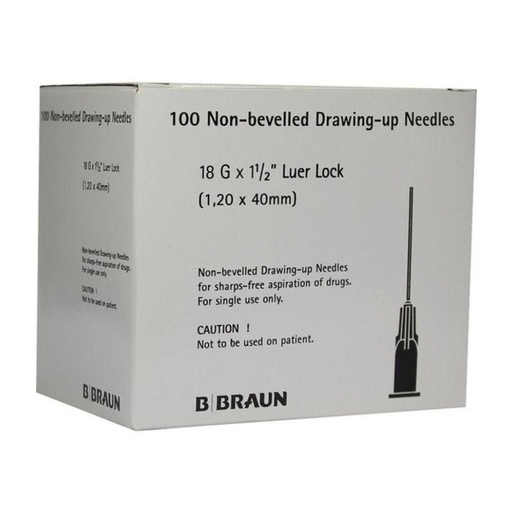 B. Braun Melsungen AG Lanzetten STERICAN Kanülen 18 Gx1 1/2 1,1x40 blunt/stumpf, 100 Stück, 18 ...