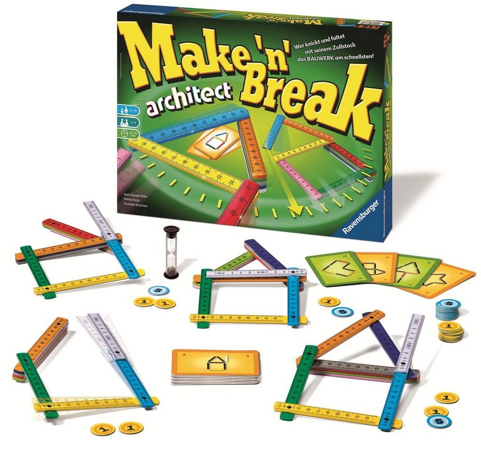 Ravensburger Spiel, Make 'n' Break Architect - Bauspaß am laufenden ... Ravensburger Spiel, Make 'n' Break Architect - Bauspaß am laufenden ...