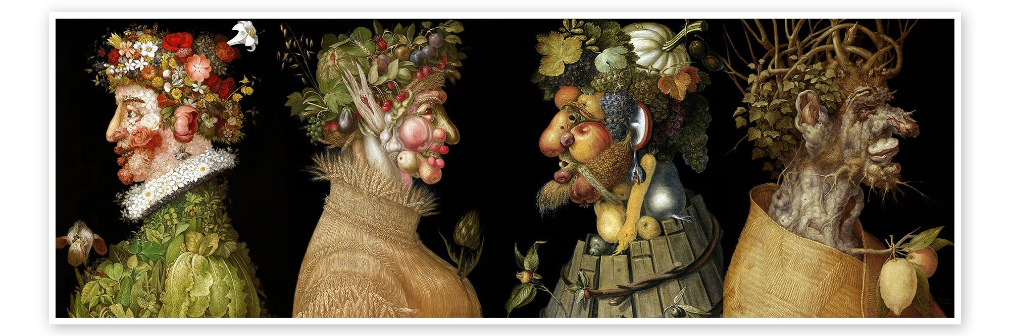 Posterlounge Poster Giuseppe Arcimboldo Die Vier Jahreszeiten Malerei