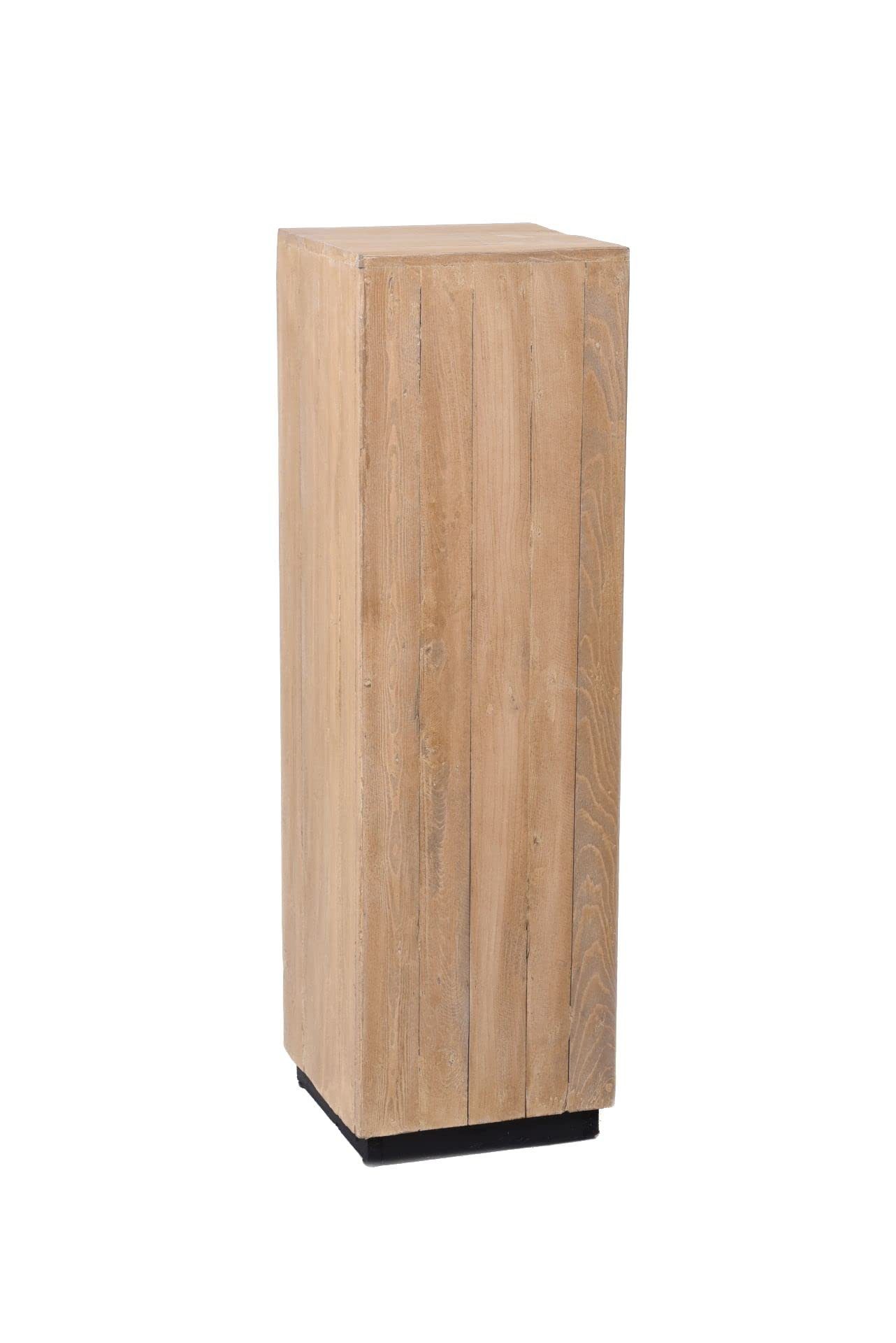 Vivanno Blumenständer Sockel Stele Säule Holz Podest Antik Braun