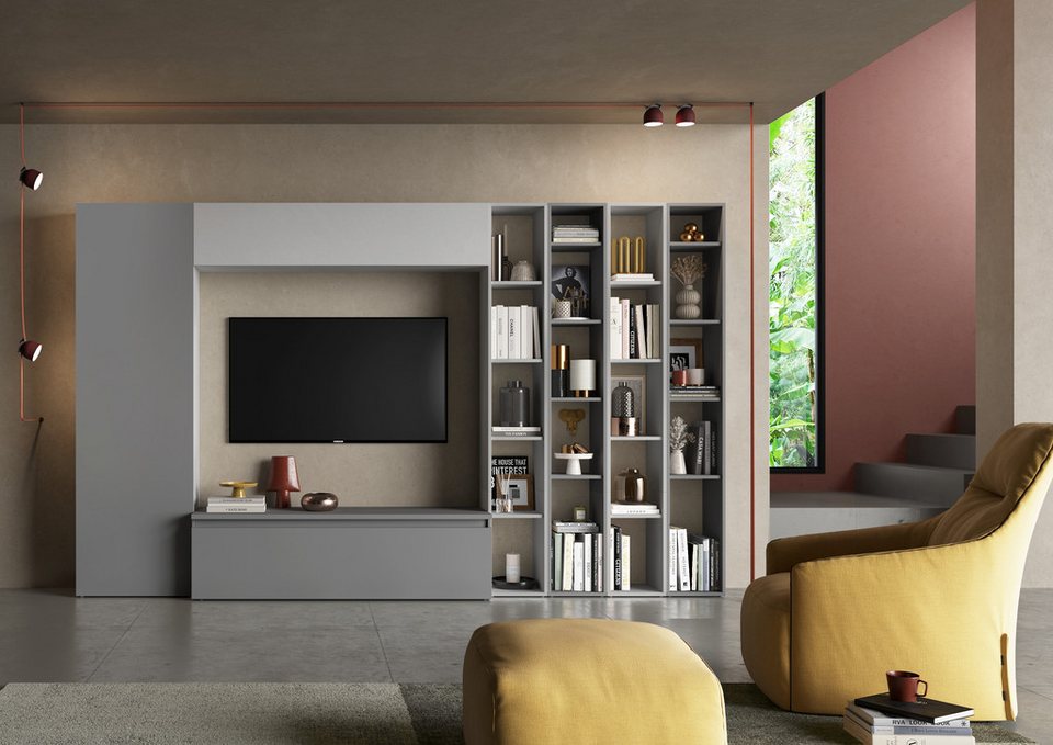 Inosign Wohnwand Infinity 7tlg Breite 305 Cm Schrankwand Anbauwand