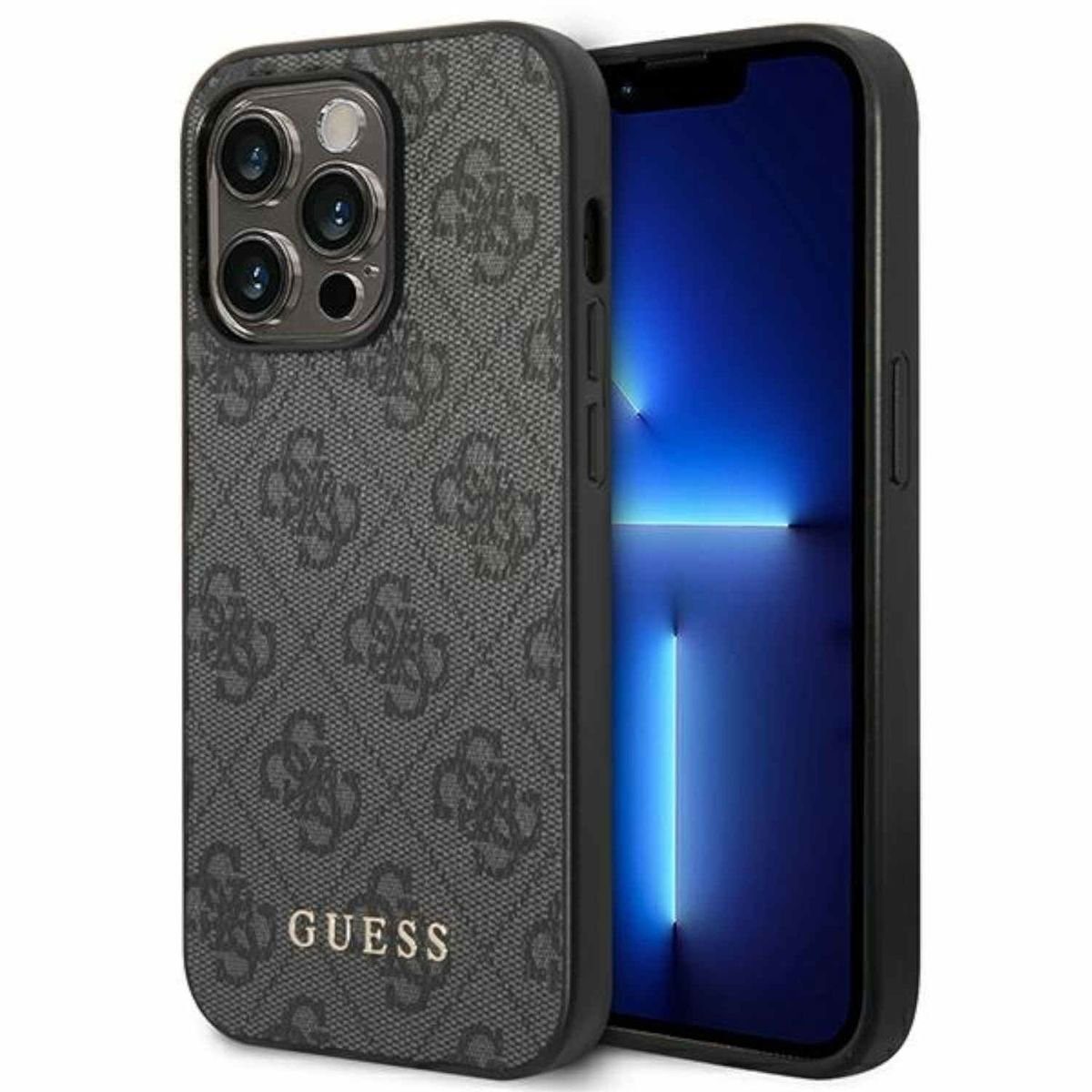 Guess Handyhülle Guess 4g Metal Gold Logo Apple Iphone 14 Pro Hard Case