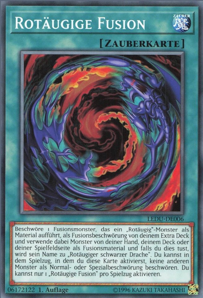 Recollectibles Sammelkarte Yugioh Karte Rotäugige Fusion Yu Gi Oh