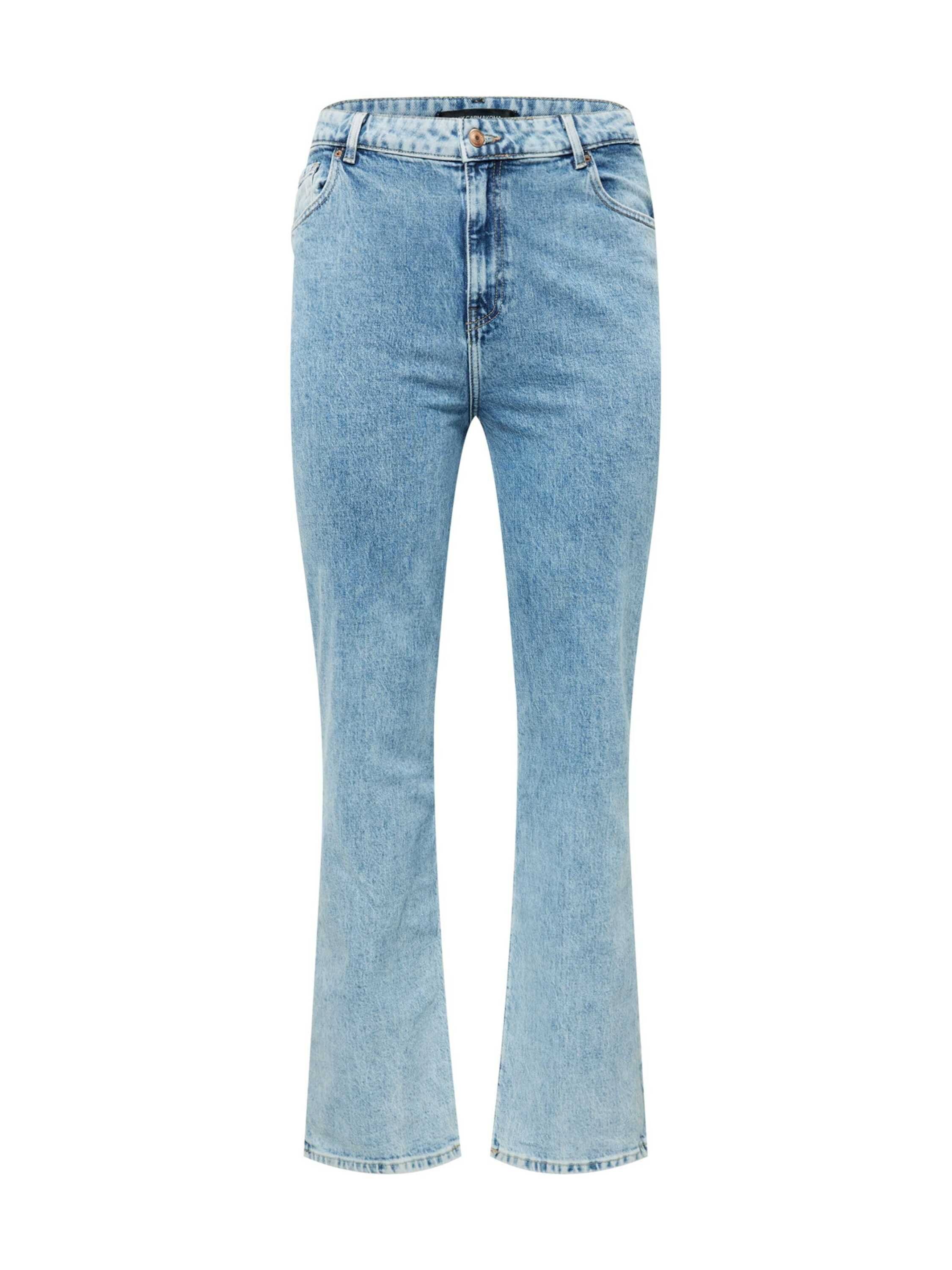 ONLY CARMAKOMA Bootcut-Jeans Mille (1-tlg) Plain/ohne Details
