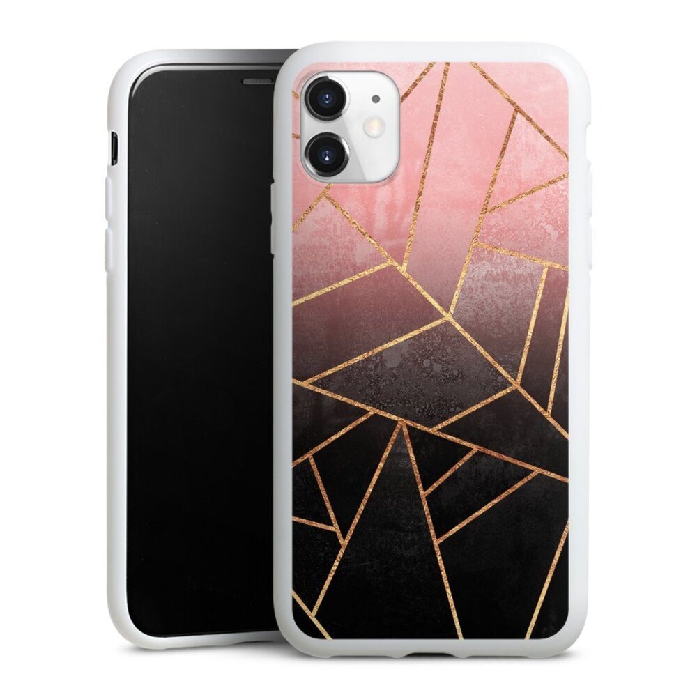 Deindesign Handyhülle Farbverlauf Geometric Gold And Kupfer Pink And