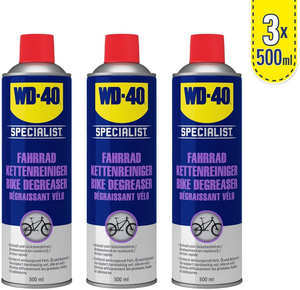 WD 40 Specialist Fahrrad Kettenreiniger Reinigungsspray 3 X 500 Ml wd-40-specialist-fahrrad-kettenreiniger-reinigungsspray-3-x-500-ml