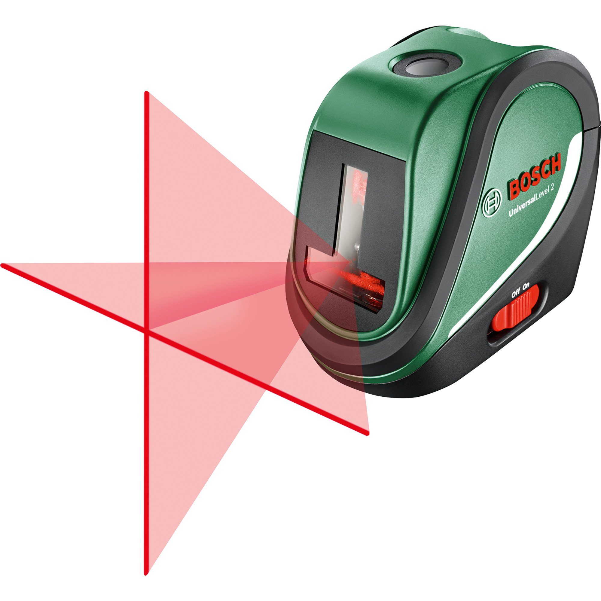 BOSCH Nivellierkeil Bosch Home and Garden UniversalLevel 2 Basic Kreuzlinienlaser selbstn ...