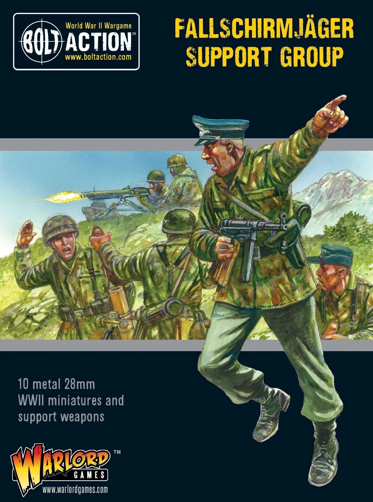 Bolt Action Spielfigur Fallschirmjager Support Group, Spielzeugfigur