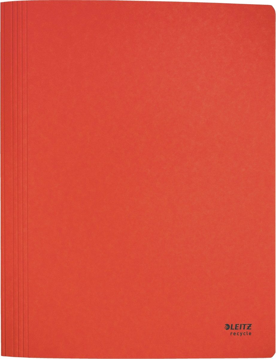 LEITZ Hefter Schnellhefter Recycle A4 Karton rot, Hergestellt aus zu ...