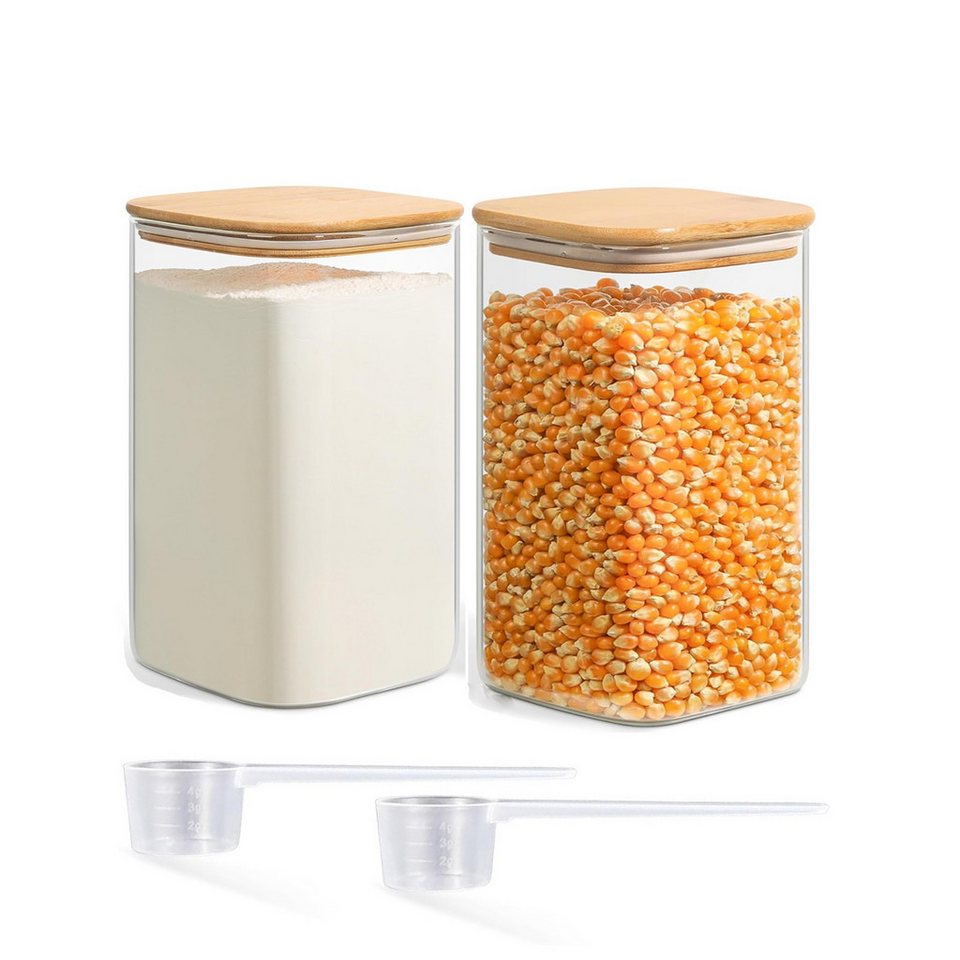 Felixleo Vorratsdose 1150ml Vorratsdosen Mit Deckel Luftdicht 2er Set
