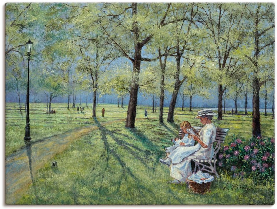 Artland Wandbild Im Park Wiesen And Bäume 1 St Als Alubild