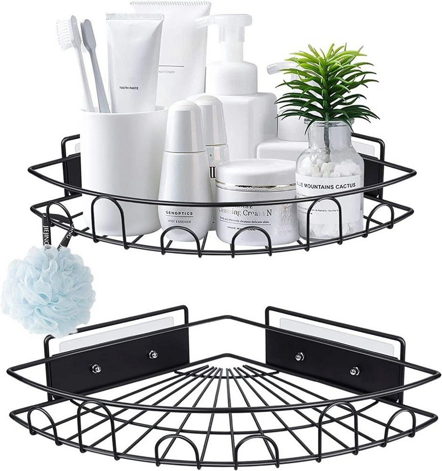 Le Home Duschregal Eck Duschregal Rostfrei Ohne Bohren 2er Set