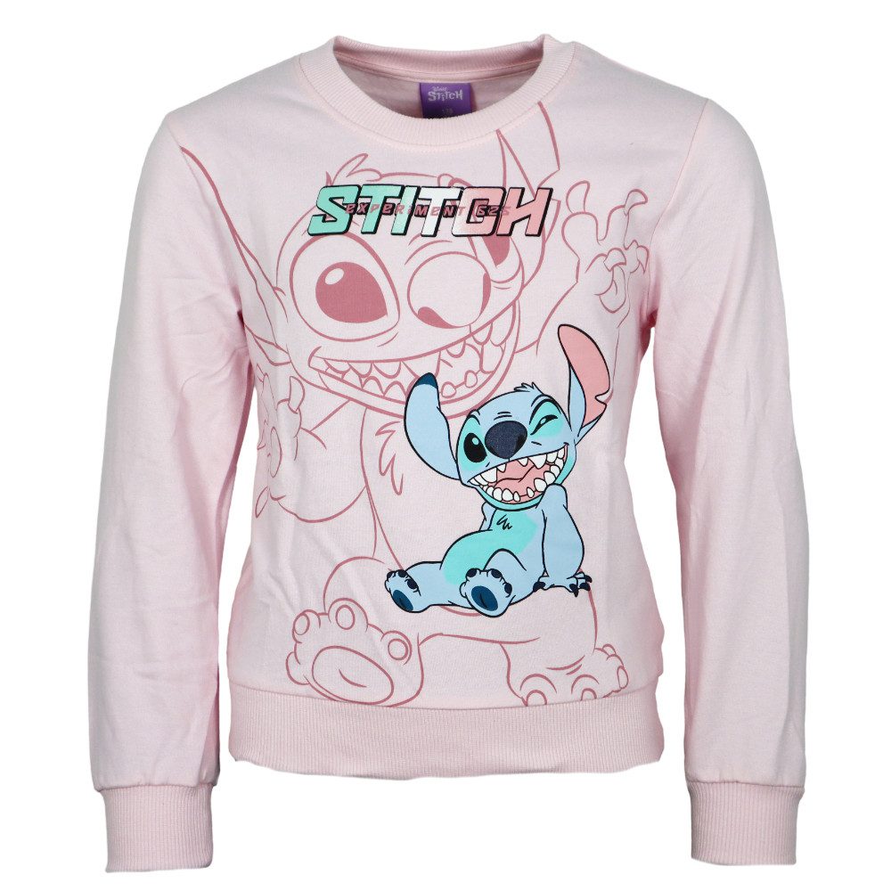Disney Sweater Disney Lilo und Stitch Kinder Mädchen Pulli Pullover Baumwolle Gr. 104 bis 152