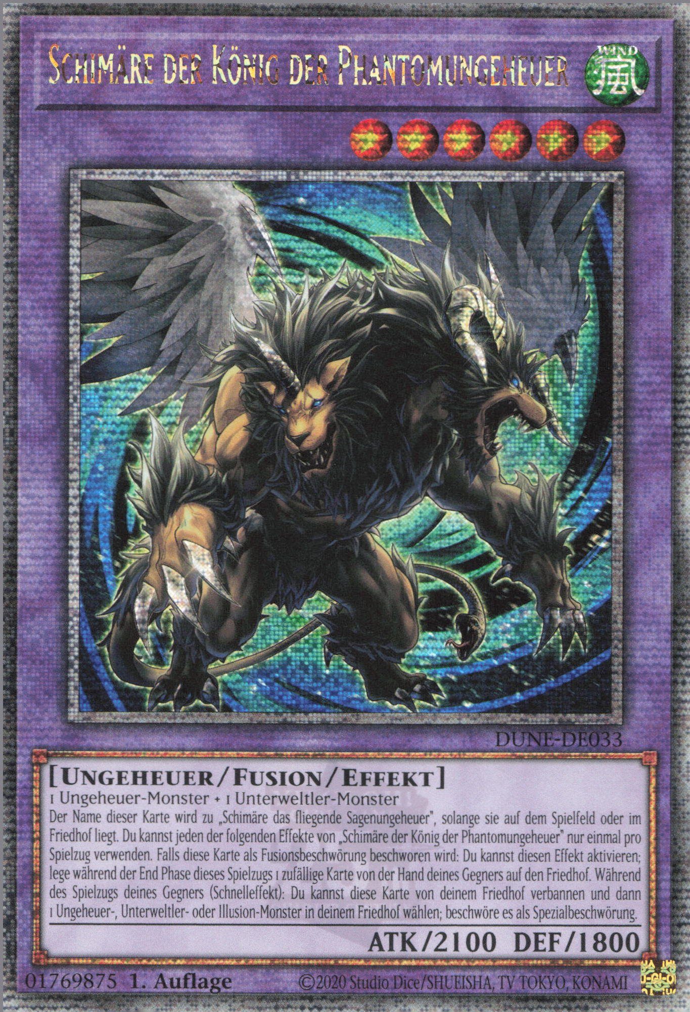 Recollectibles Sammelkarte Yugioh Karte Schimäre Der König Der