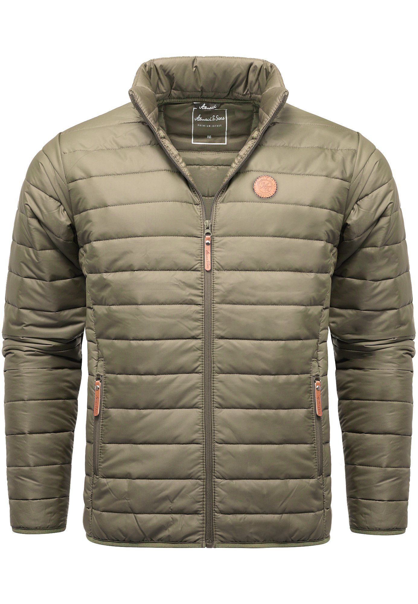 Amaci&Sons Steppjacke Pomona Steppjacke Herren Outdoor Basic Patch Jacke
