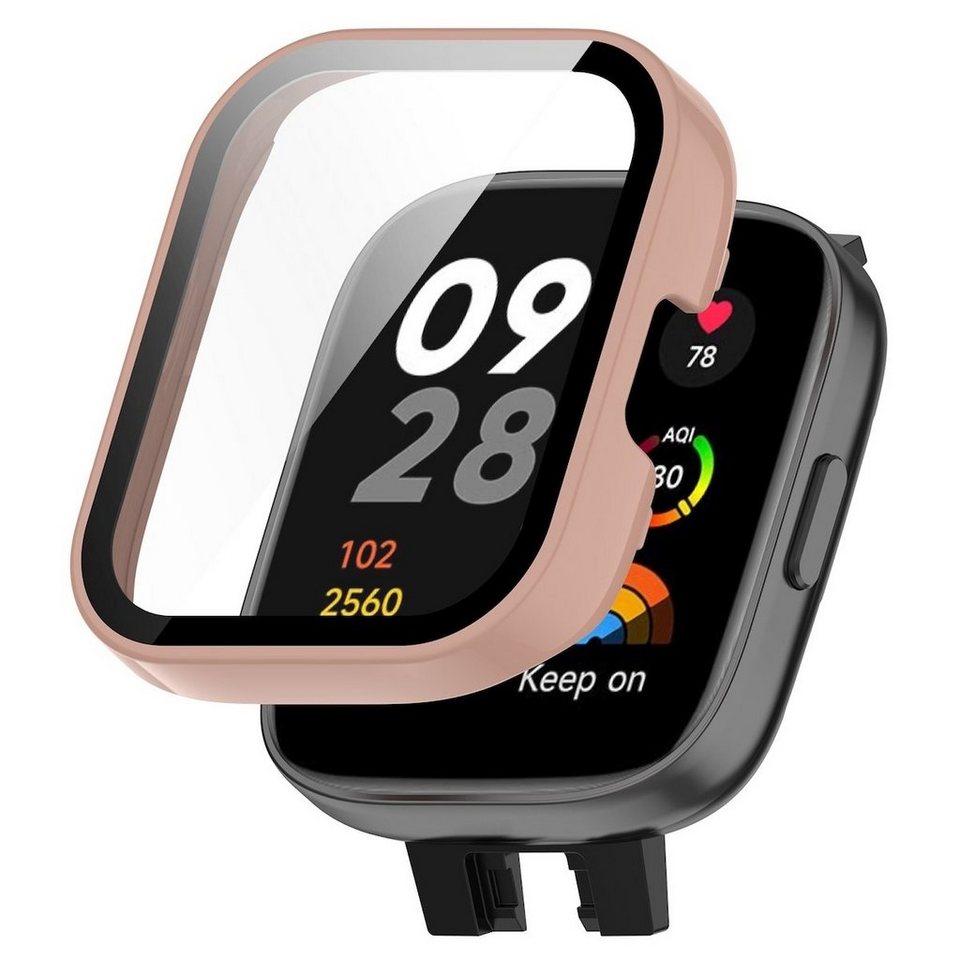 Wigento Smartwatch Hülle Full Tpu Watch Rosa Für Xiaomi Redmi Watch 3
